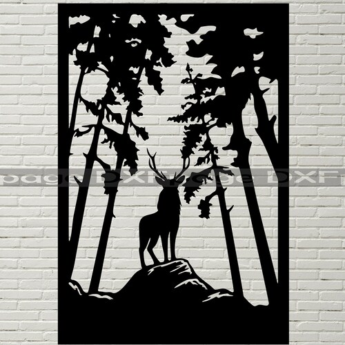 Deer Dxf Files Deer Laser Cut Deer Svg File for Cricut Deer - Etsy New ...