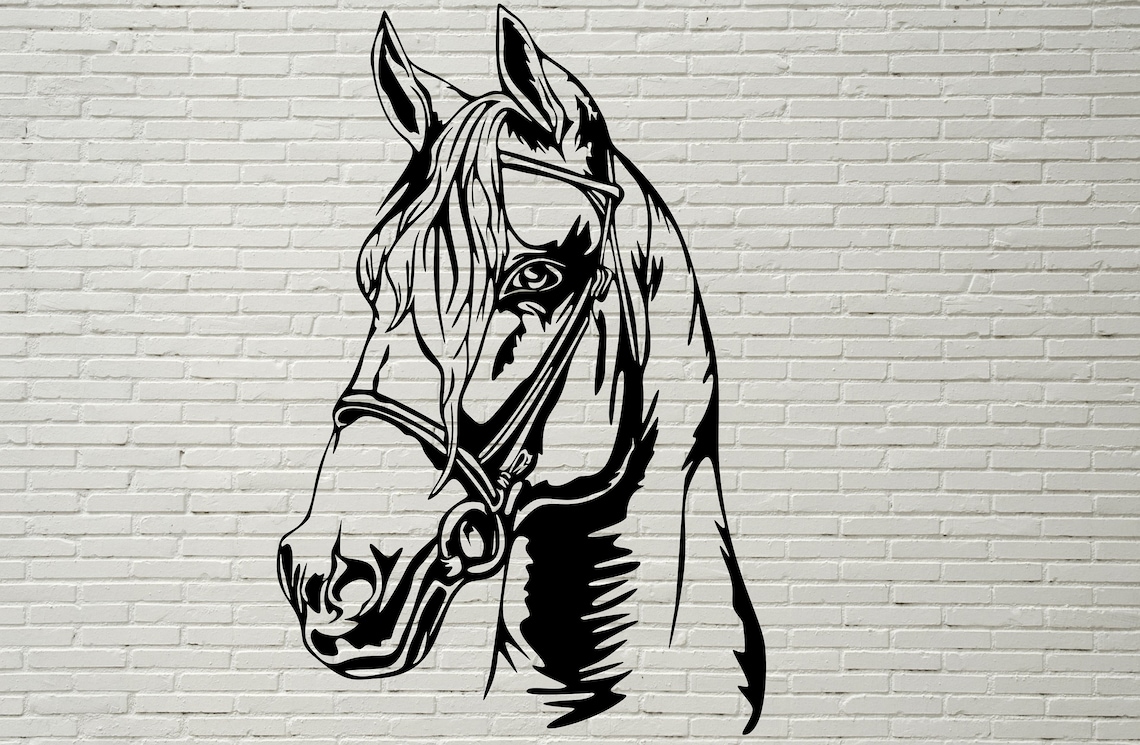 Hermoso caballo svg, siluetas dxf, caballo Archivos SVG para Cricut ...
