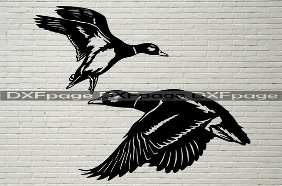 Fliegende Ente Silhouette Vektor Kostenloser PSD Download Von