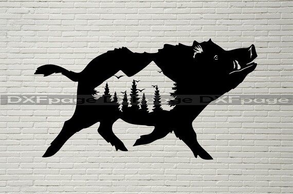 Boar SVG DXF Wild Hog Pig Cut File Laser Dxf for Plasma | Etsy