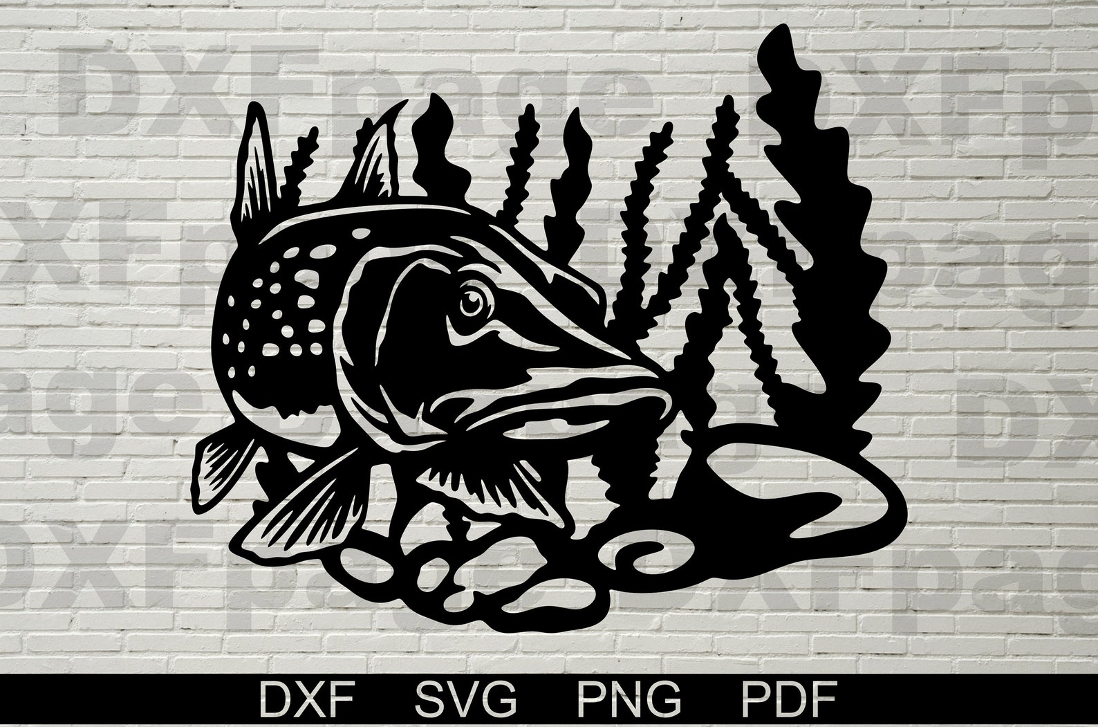 Pike Svg, Fishing DXF Files for Plasma, Laser Cutting, Cnc, Svg for ...