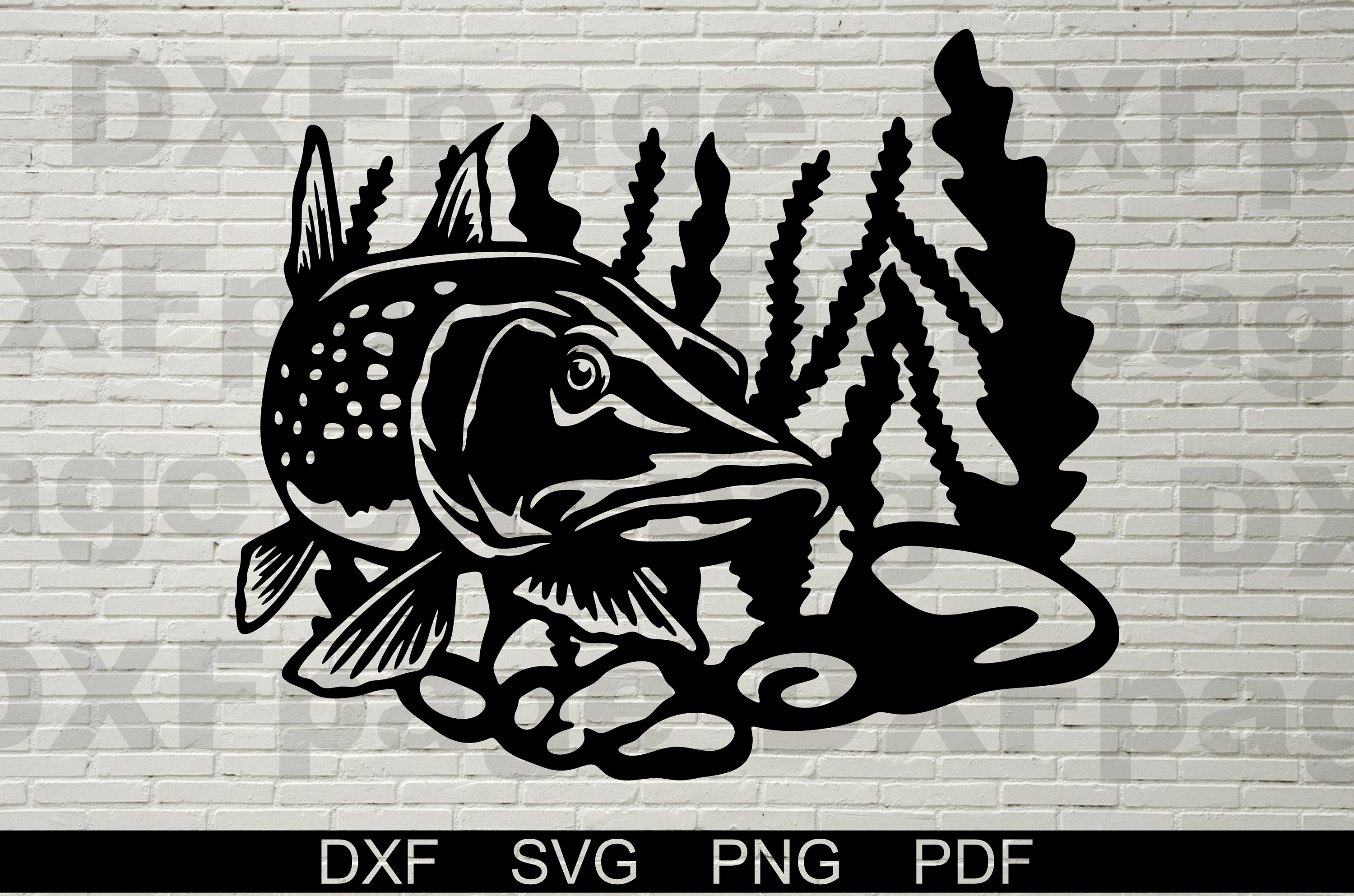 Pike Svg, Fishing DXF Files for Plasma, Laser Cutting, Cnc, Svg for ...