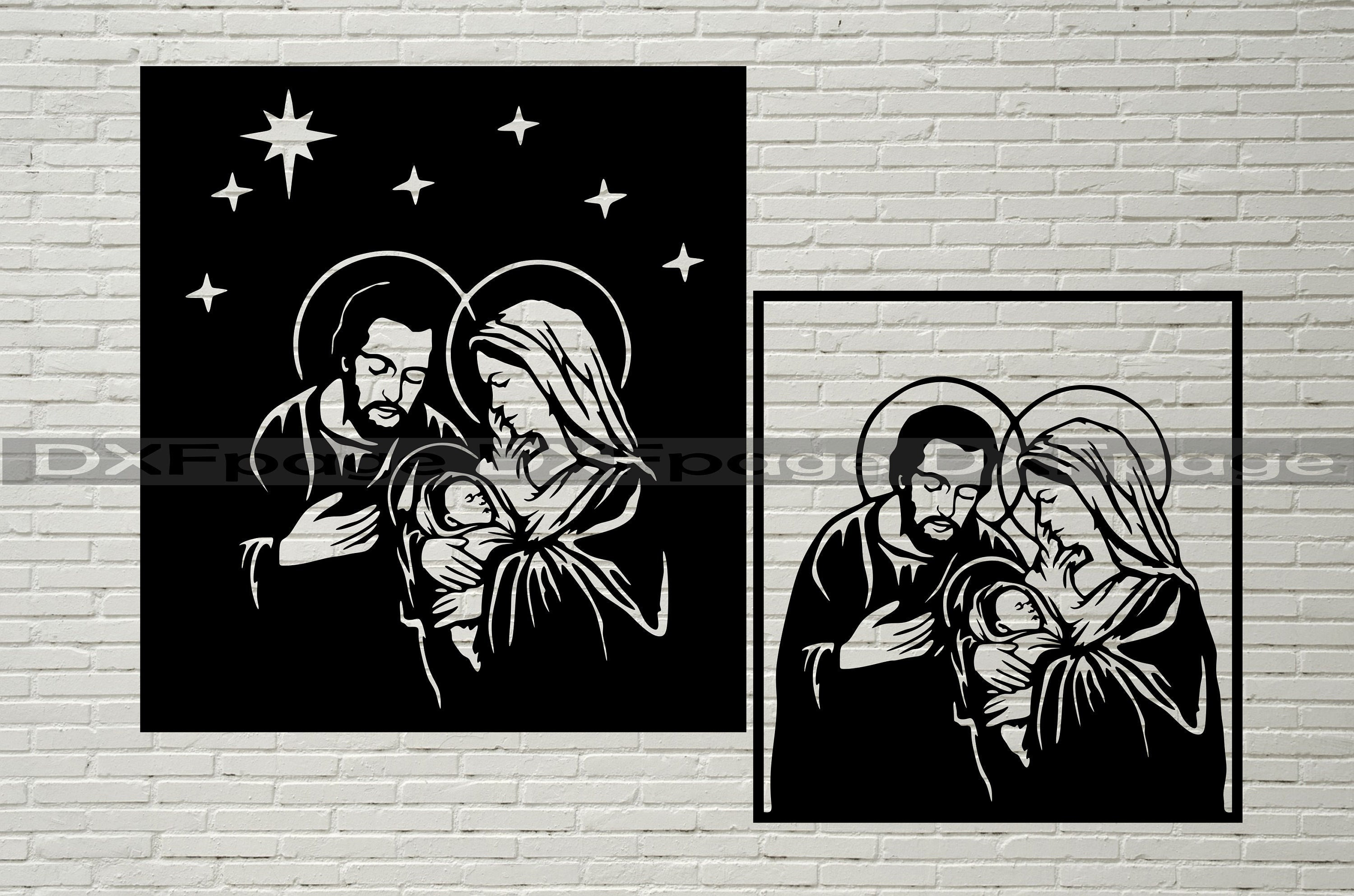 Baby Jesus Mary Joseph SVG Holy Family Cut file Christmas | Etsy