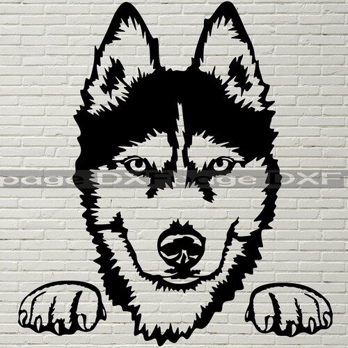 Husky SVG Silhouettes Dxf Siberian Husky SVG for Cricut Dog - Etsy