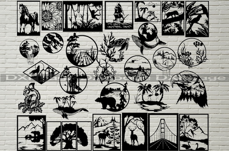 50 DXF cortar archivos SVG para cricut archivos dxf para - Etsy España