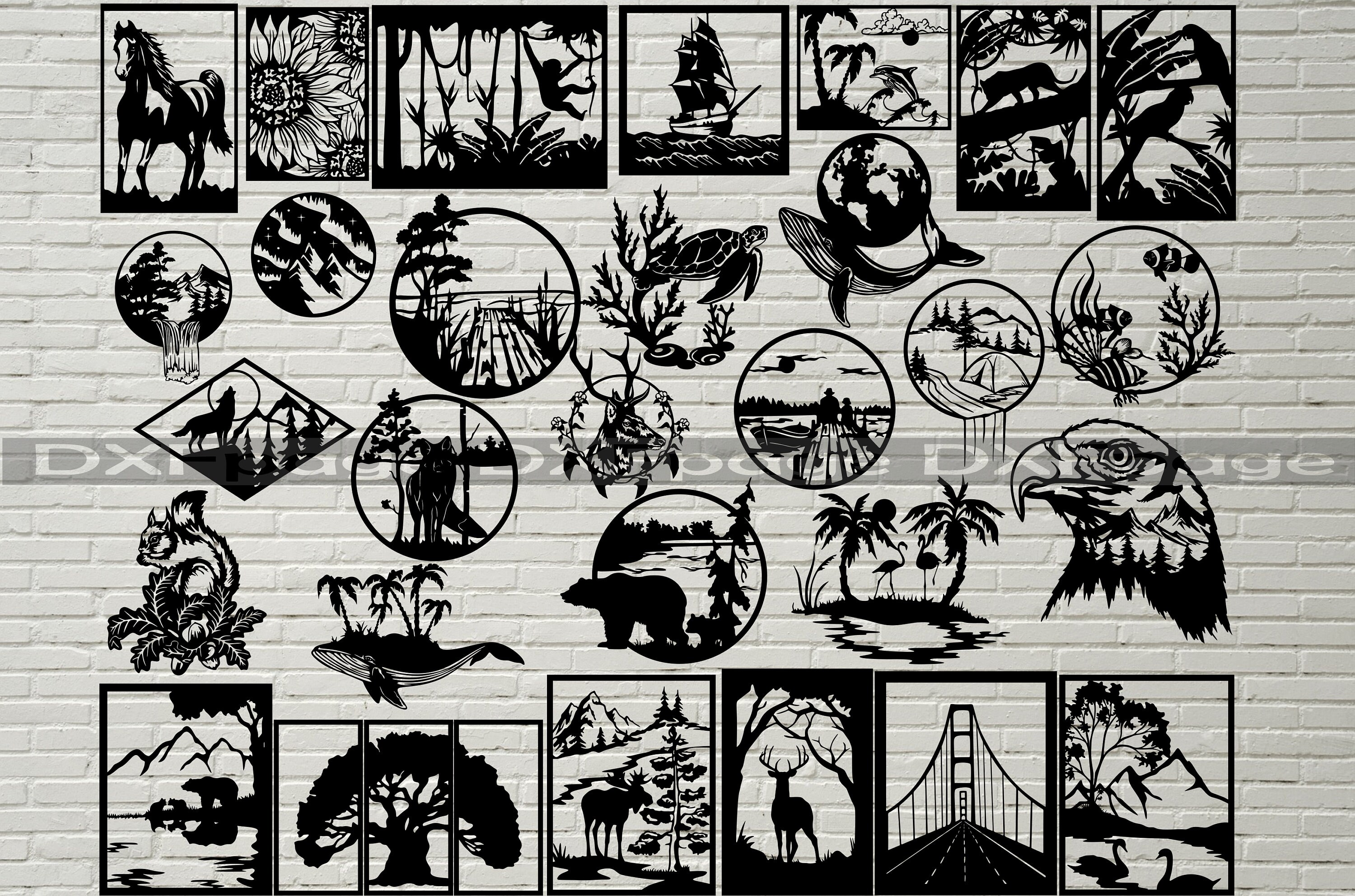 50 DXF Cut Files SVG for Cricut Dxf Files for Plasma Laser - Etsy Canada