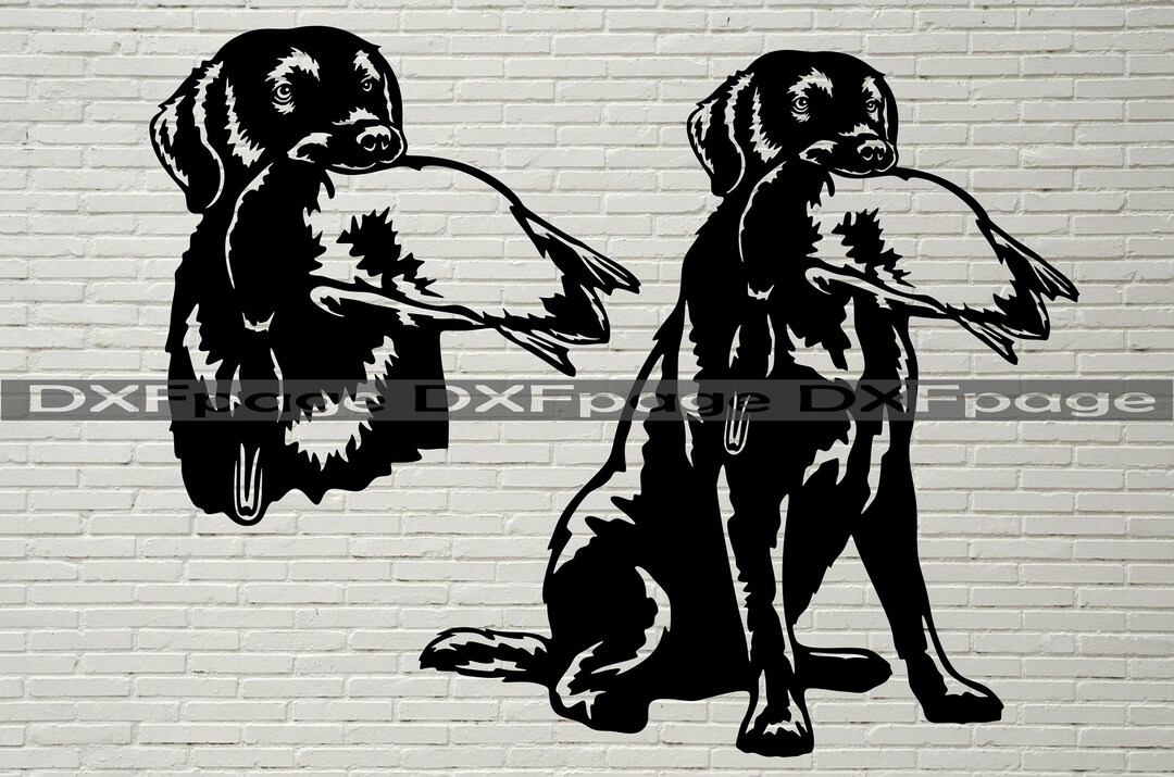 Labrador With a Duck SVG, Dxf File for Plasma, Cricut Project, Hunting ...