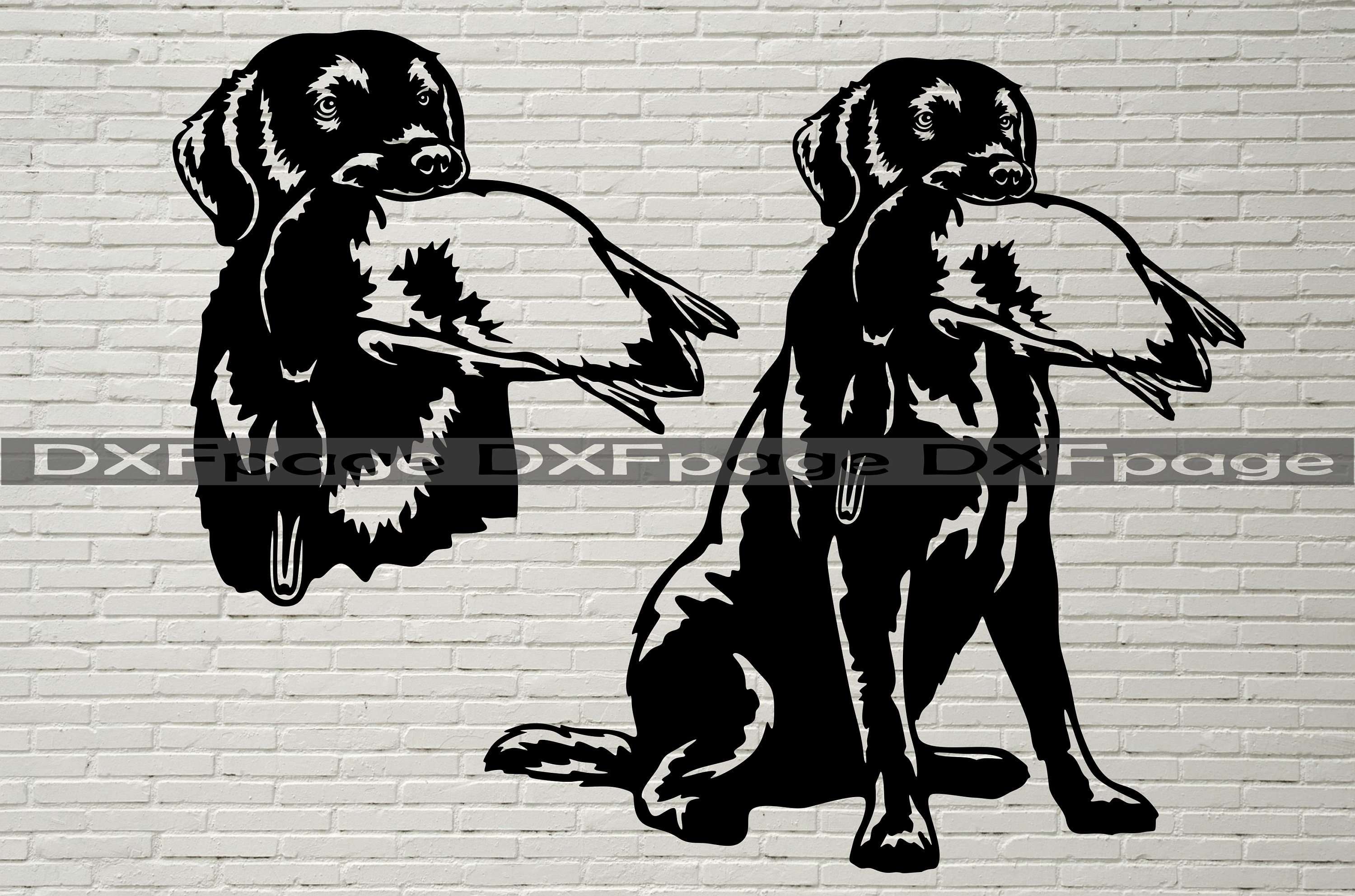 Labrador With a Duck SVG Dxf File for Plasma Cricut Project - Etsy Denmark