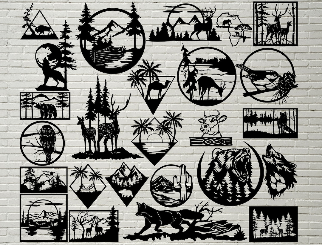 50 Cut Files Bundle, Dxf Files for Plasma, Laser Cutting, Cnc, Dxf ...