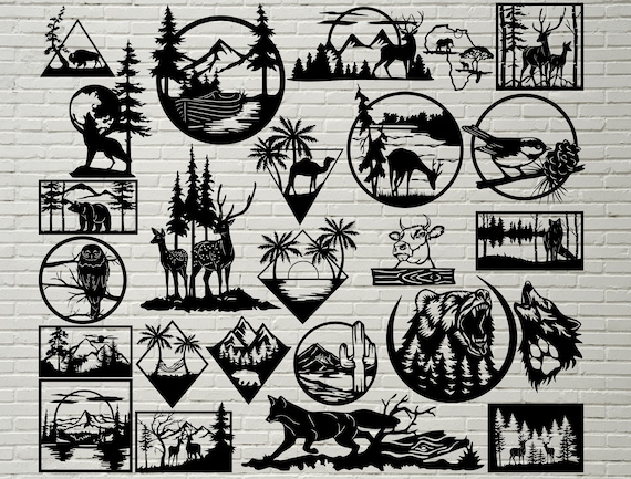 Metal Art Plasma Stencils 36 Plasma Cut Metal Ideas | Metal Tree Wall