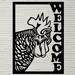 Chicken Welcome Sign DXF CNC, Dxf File for Laser, SVG File for Cricut ...