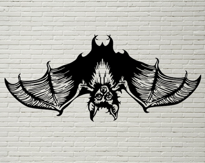 Bat SVG Halloween Vampire SVG Flittermouse Svg Funny Cut - Etsy