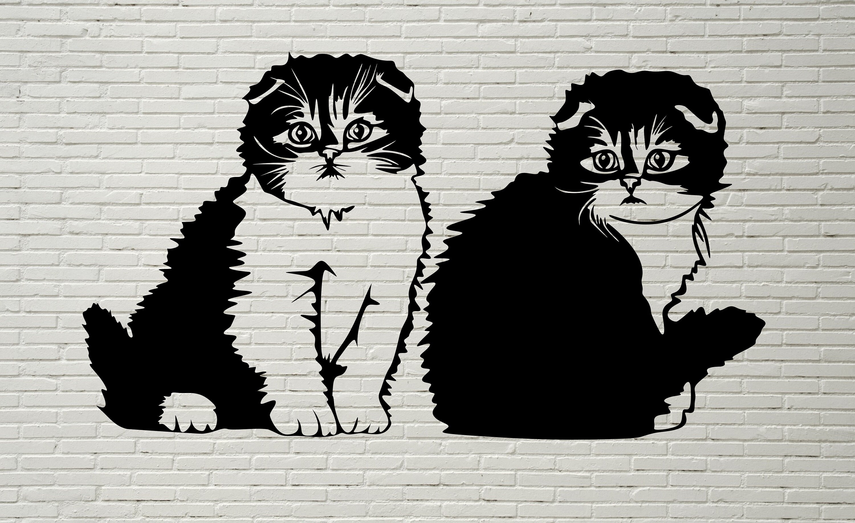 Two Cats Svg Cat Svg Cat Clipart Cat Silhouette Cat Cut - Etsy Canada