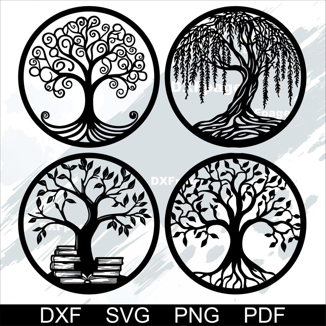Tree of Life SVG DXF – Laser Cut, Dxf Files for Plasma, CNC, Cricut ...