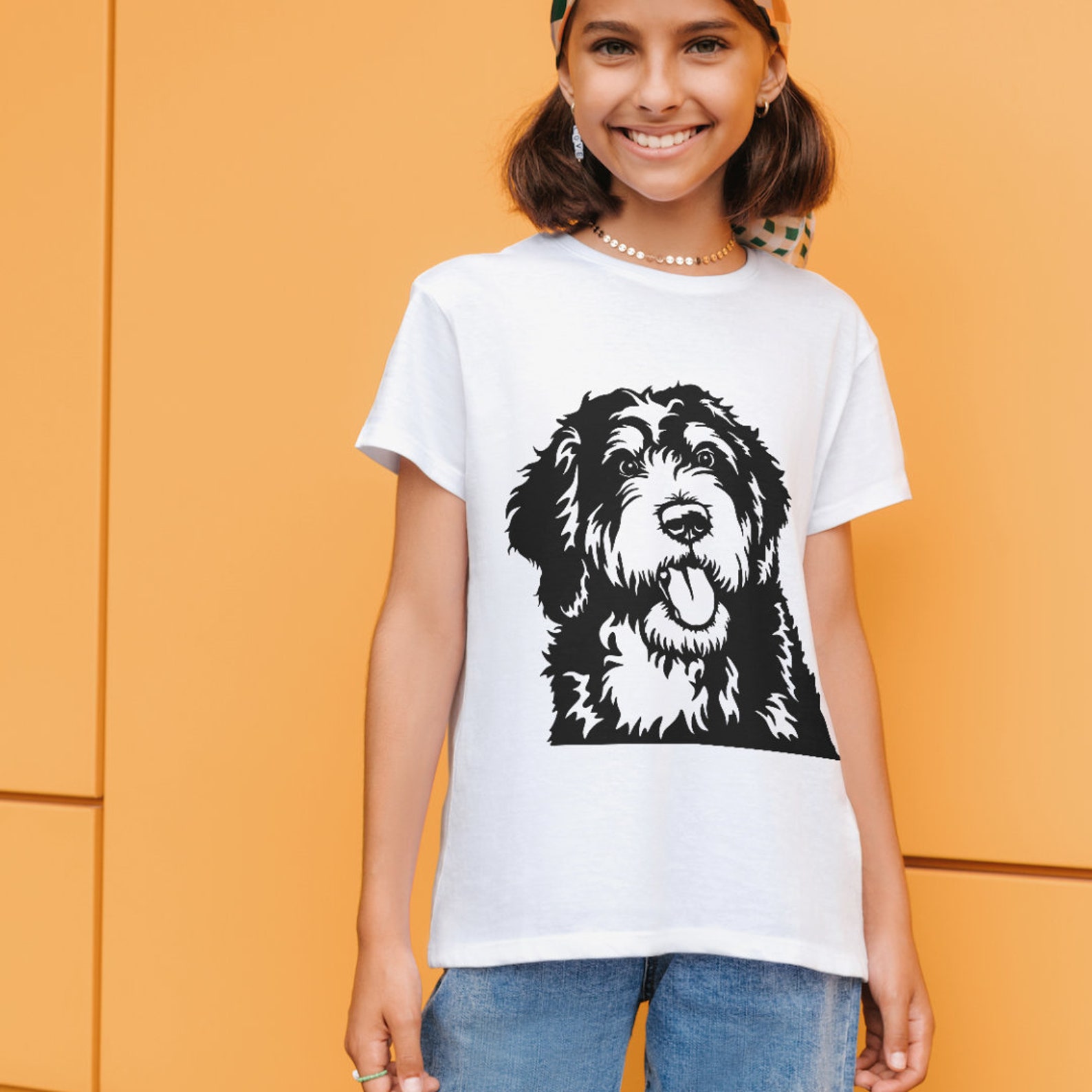 Bernedoodle SVG, Silhouette Dxf, Dog SVG Files for Cricut, Bernedoodle ...