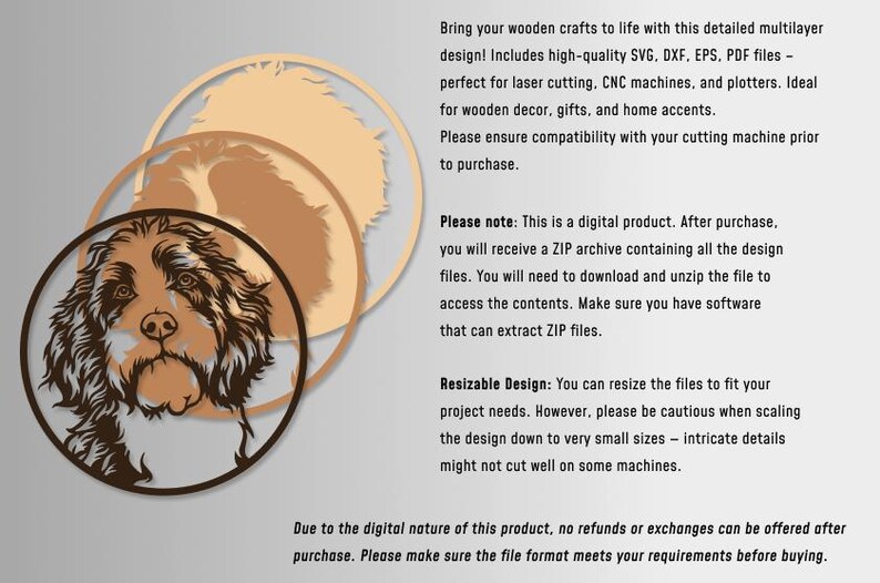 Sheepadoodle 3D SVG Multilayer, DXF Laser Cut, Dog, Layered Dog Plywood ...