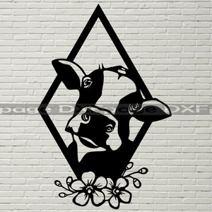 COW DXF Cow Head Svg Farm Animal Svg Silhouettes Dxf File | Etsy