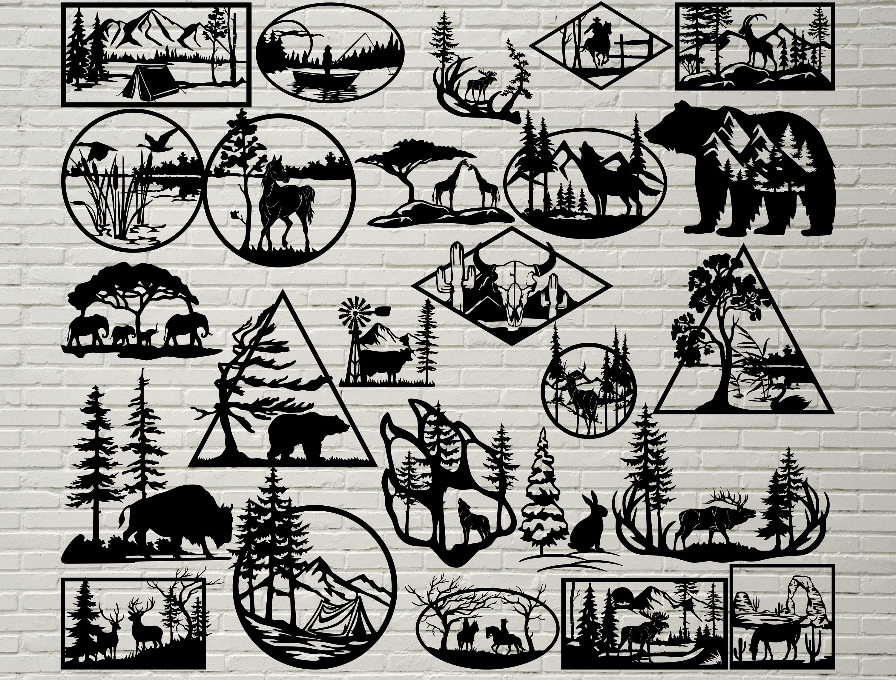 50 Cut Files Bundle, Dxf Files for Plasma, Laser Cutting, Cnc, Dxf ...