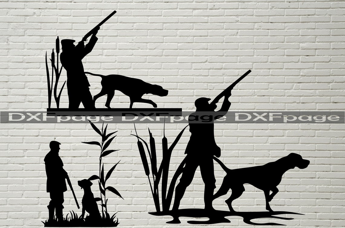 Hunter Dxf Hunting Dog Svg Dxf Files for Plasma Laser - Etsy