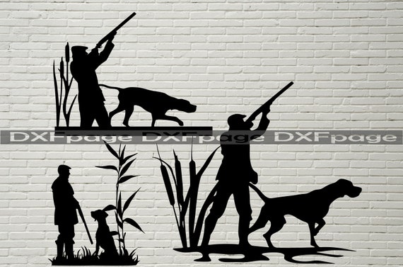 Hunter Dxf Hunting Dog Svg Dxf Files for Plasma Laser - Etsy