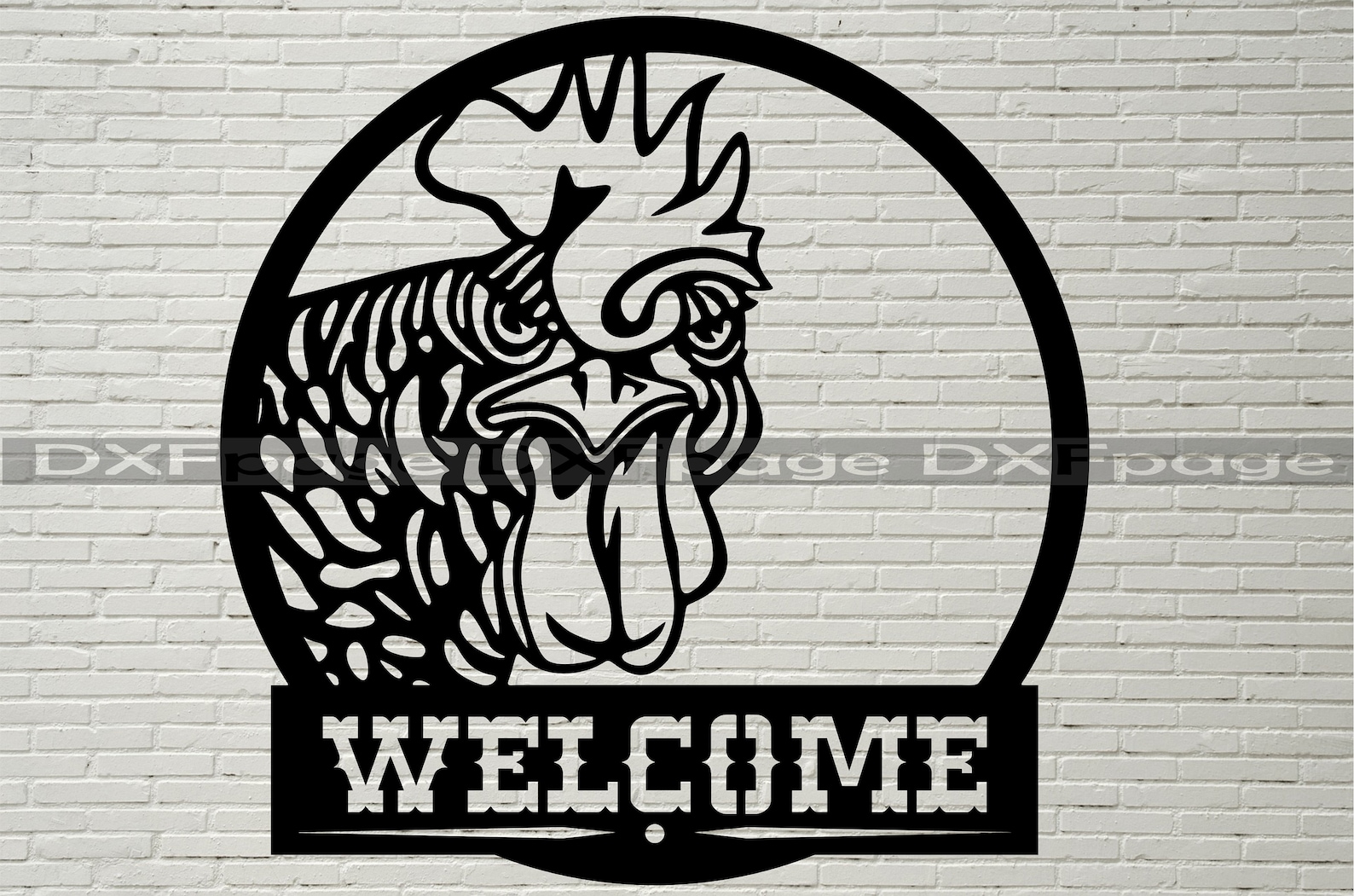 Welcome Sign DXF CNC Chicken Svg Dxf File for Laser SVG - Etsy