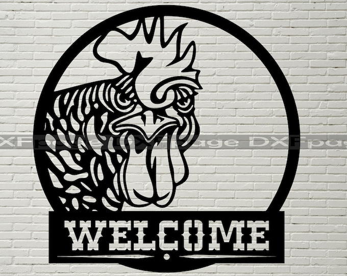Welcome Sign DXF CNC, Horse Svg, Dxf File for Laser, SVG File for ...