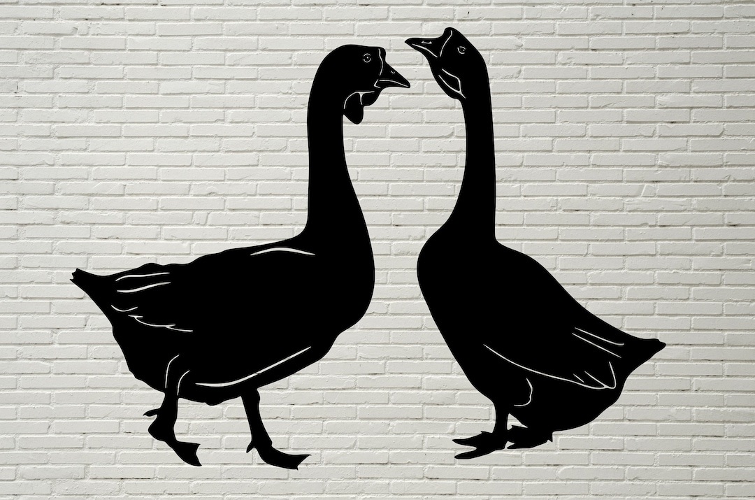Goose Silhouette Svg DXF, Goose Cnc File, Dxf File for Plasma, Svg ...