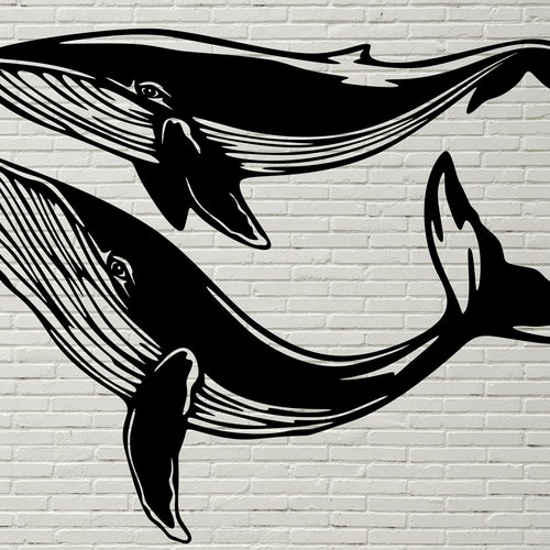 Blue Whale SVG DXF Whale Cut File for Laser Dxf for Plasma - Etsy Canada