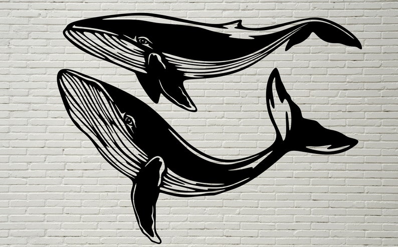 Blue Whale SVG DXF, Whale Cut File for Laser, Dxf for Plasma, Cnc File ...