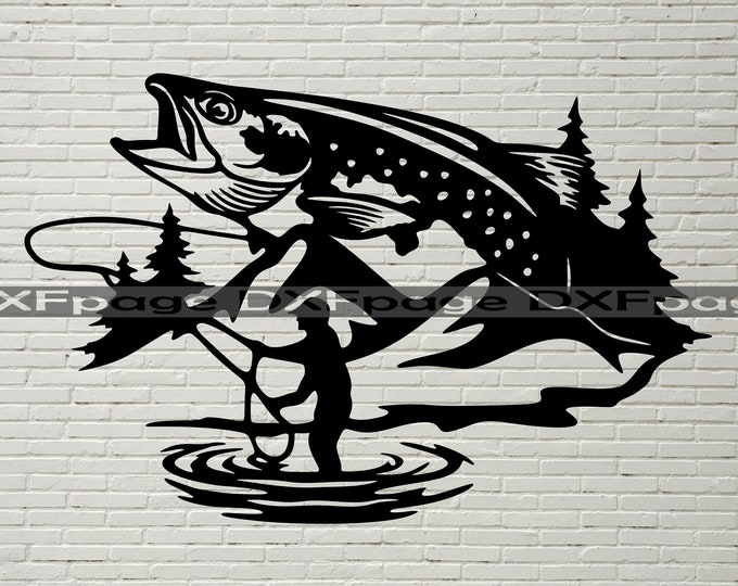 Pike SVG, Fish DXF Cut File, Svg for Cricut, Dxf for Laser Cnc, Plasma ...