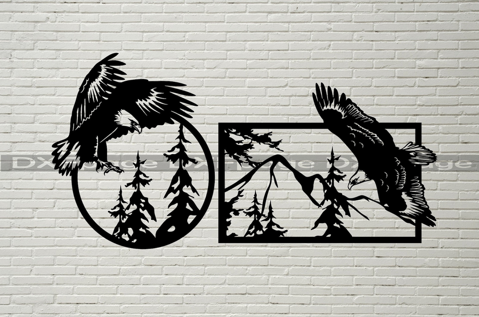 Adler Motiv DXF, SVG Cut Datei für Cricut, dxf für Plasma CNC, Laser ...