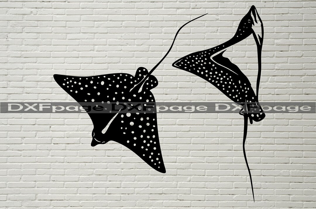 Stingray Svg, Manta Ray, DXF Files for Plasma, Laser Cutting, Cnc, Svg ...
