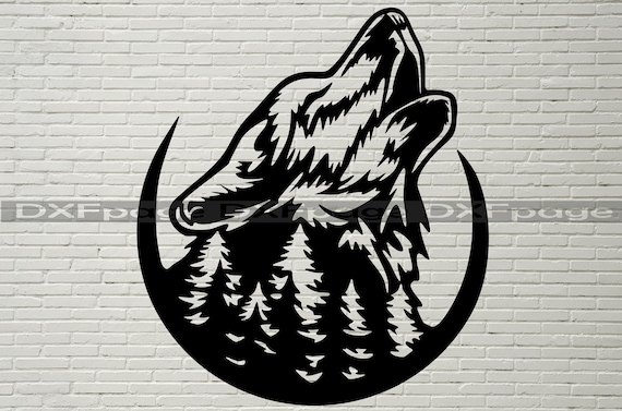 Wolf DXF Animals Cut File for Laser Dxf for Plasma Wolves | Etsy