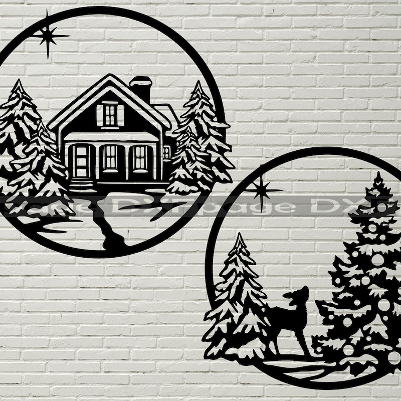 Winter Scene Svg - Etsy