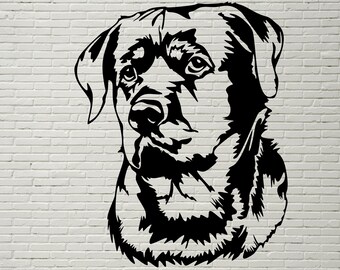 Rottweiler SVG Silhouettes Dxf Dog SVG Files for Cricut - Etsy