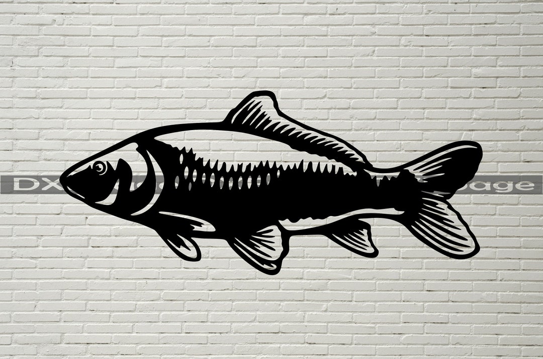 Carp Fish SVG, DXF Files for Plasma, Laser Cutting, Cnc, Svg for Cricut ...