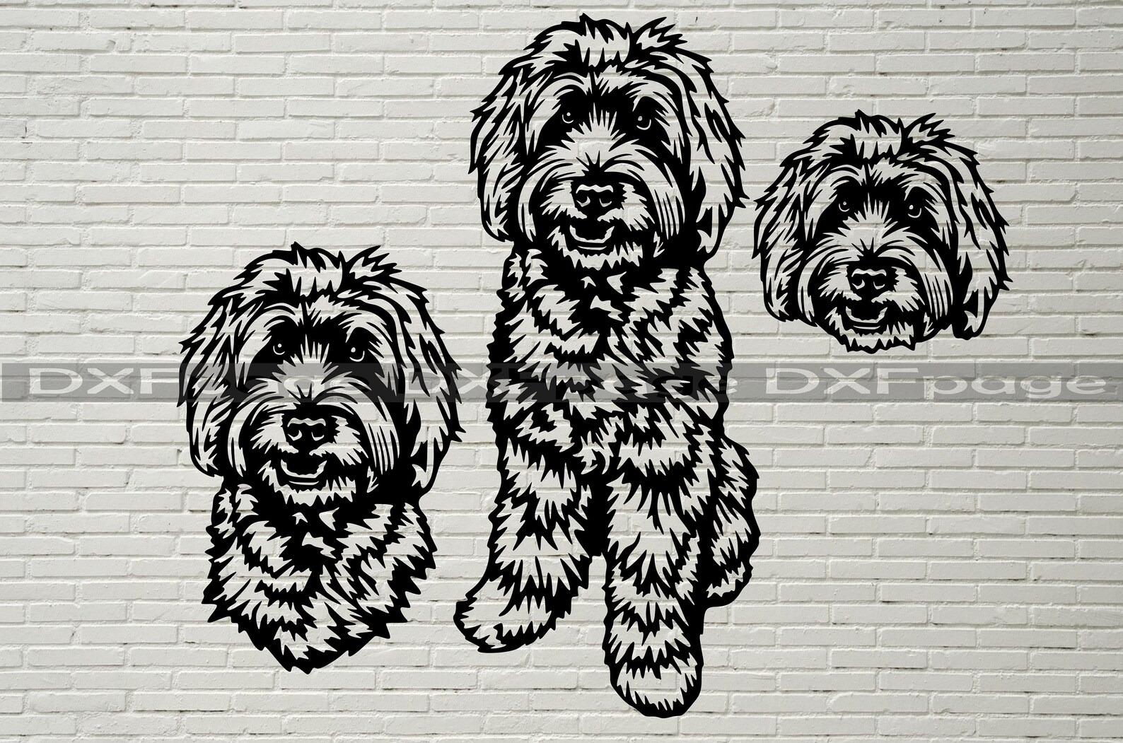 Labradoodle SVG Silhouettes Dxf SVG for Cricut Dog Clipart | Etsy Canada