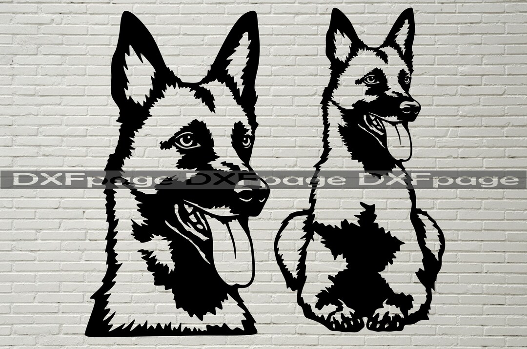 Belgian Malinois SVG, Breed Dxf, SVG for Cricut, Dog Clipart Cut File ...