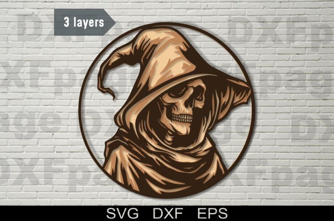 Skeleton Multilayer SVG, DXF Laser Cut, Layered Plywood, Paper Cutting ...