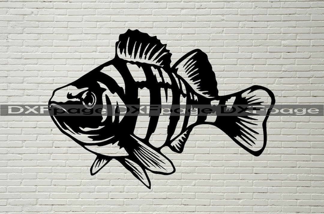 Perch SVG DXF Cut Files, Dxf Files for Plasma, Laser Cutting, Fish ...