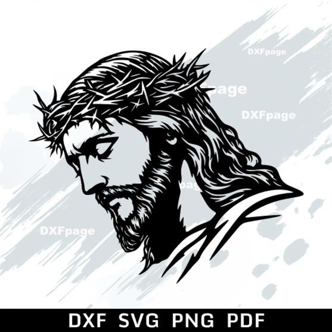 Jesus Christ SVG Laser Cut File, Dxf for Plasma, Svg Files for Cricut ...