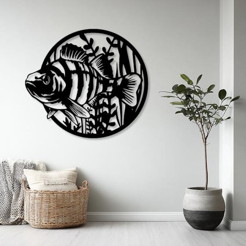 Perch SVG Laser Cut Files, DXF Files for Plasma, Fish, Perch Fishing ...