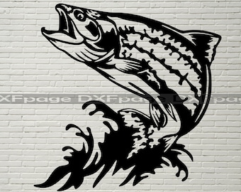 Bass Fish SVG, DXF Files for Plasma, Laser Cutting, Cnc, Svg for Cricut ...