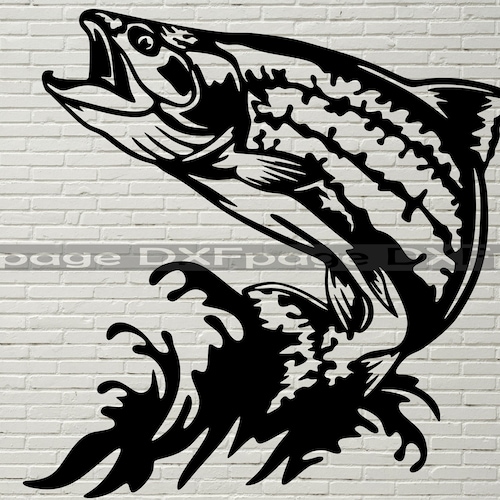 Trout Fish SVG DXF Files for Plasma Laser Cutting Cnc Svg - Etsy