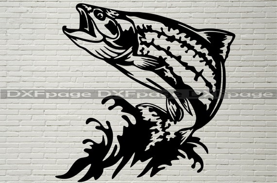 Trout Fish SVG DXF Files for Plasma Laser Cutting Cnc Svg | Etsy