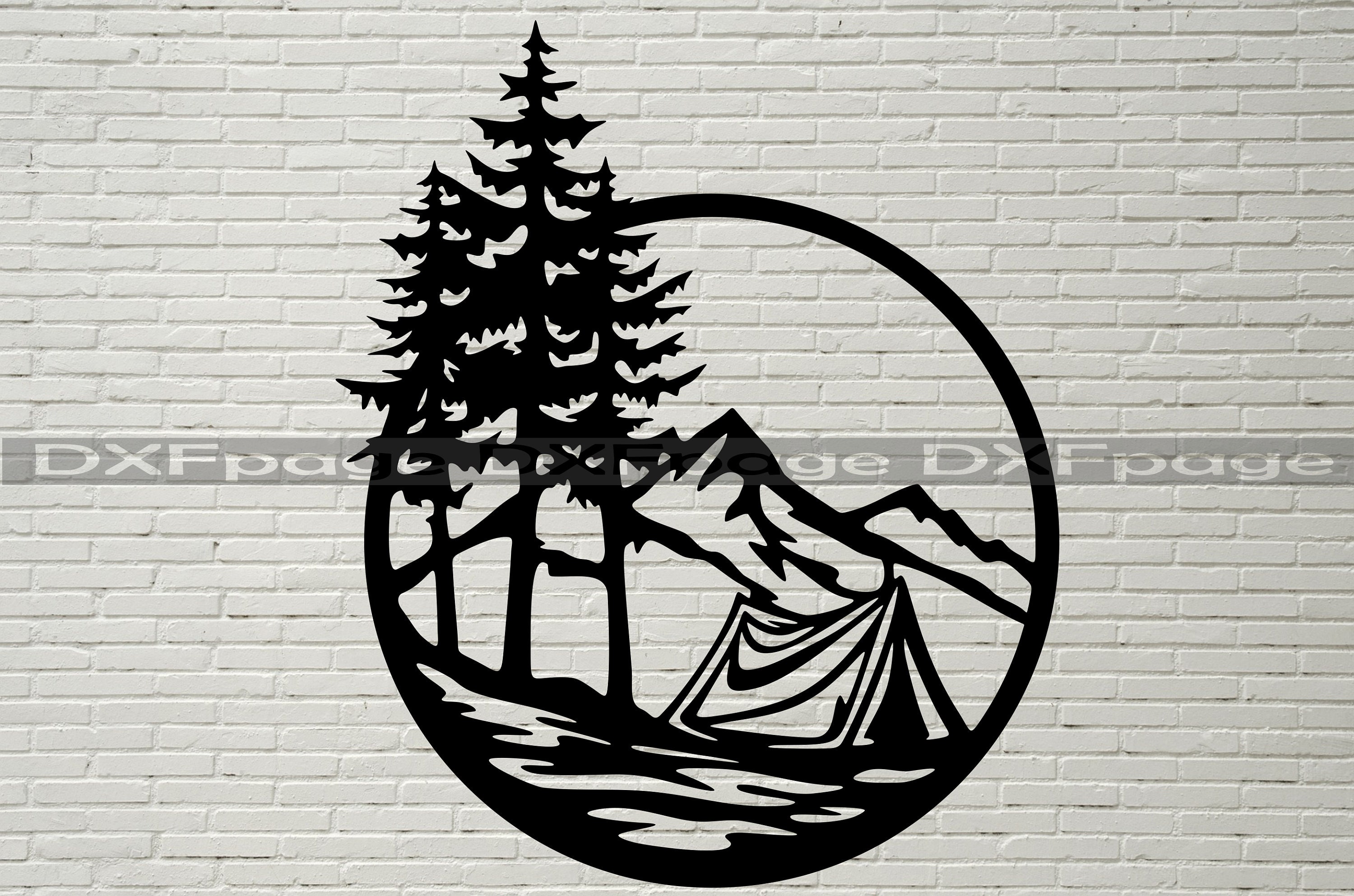 Camping DXF Cut File for Plasma Adventure Cnc Wood Wall | Etsy