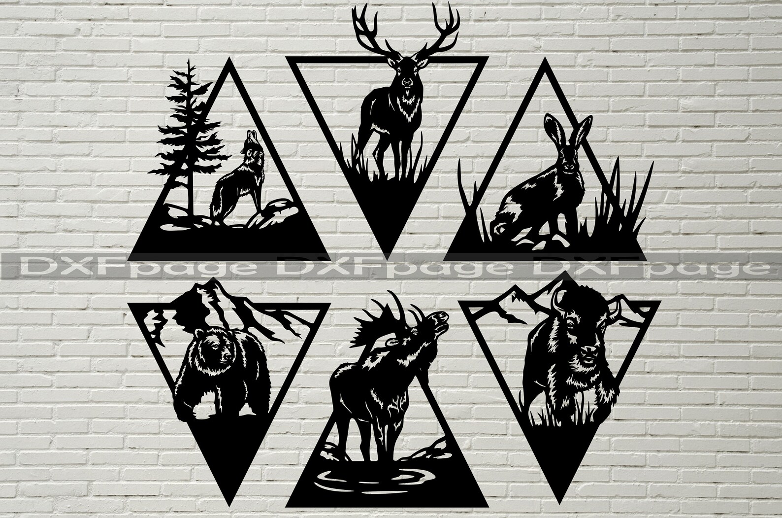 Animals Scene DXF Wildlife Cut File for Laser Dxf for - Etsy Canada
