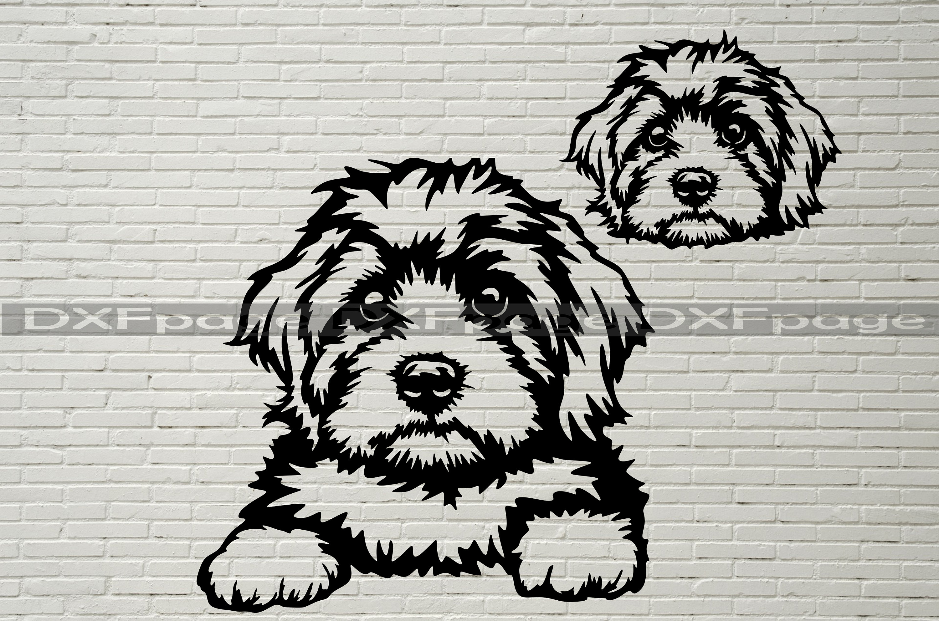 Cavapoo SVG Silhouette Dxf SVG for Cricut Cavapoo Dog - Etsy Canada