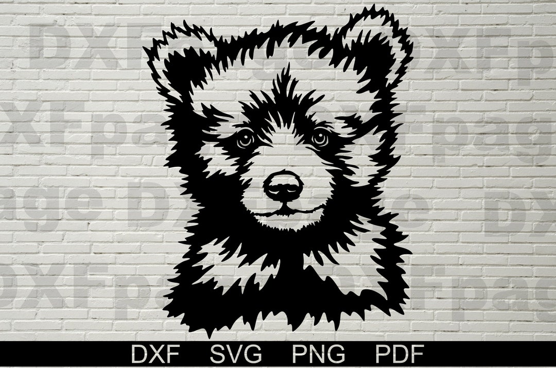 BABY BEAR Svg Cut File, Animal Svg, Wild Life Dxf, Silhouette Dxf File ...
