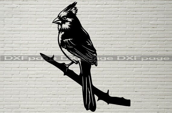 Cardinal Bird SVG Tree Stake DXF Cut File Laser Dxf for - Etsy Australia